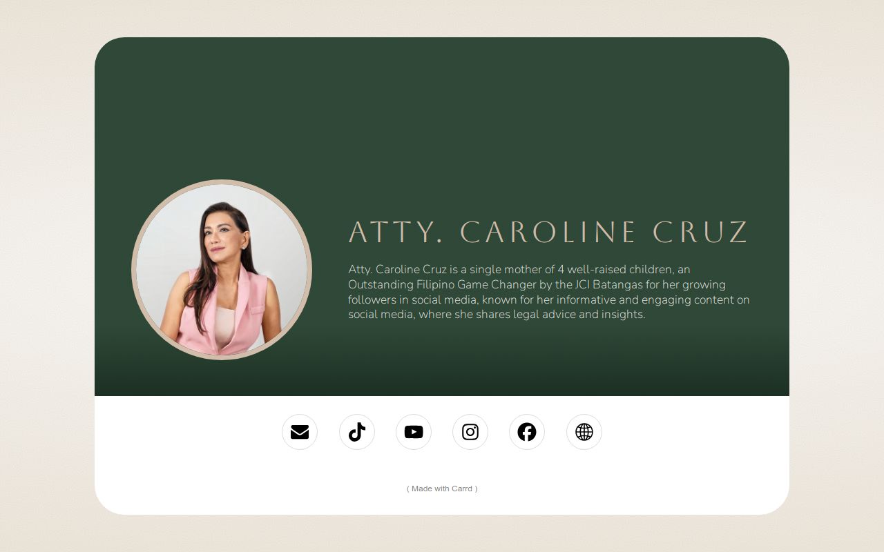 Connect with Atty. Caroline Cruz
